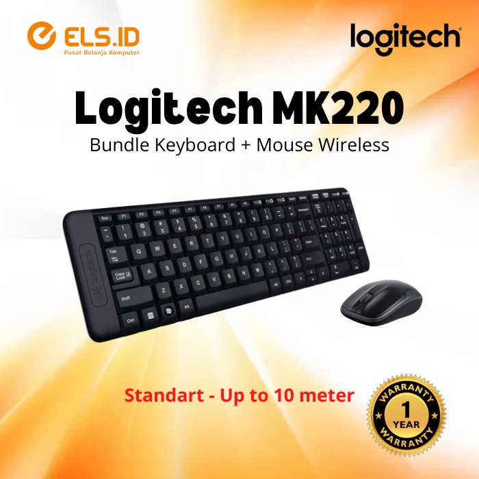 Jual Logitech MK220 Bundle Keyboard + Mouse Wireless | Shopee Indonesia