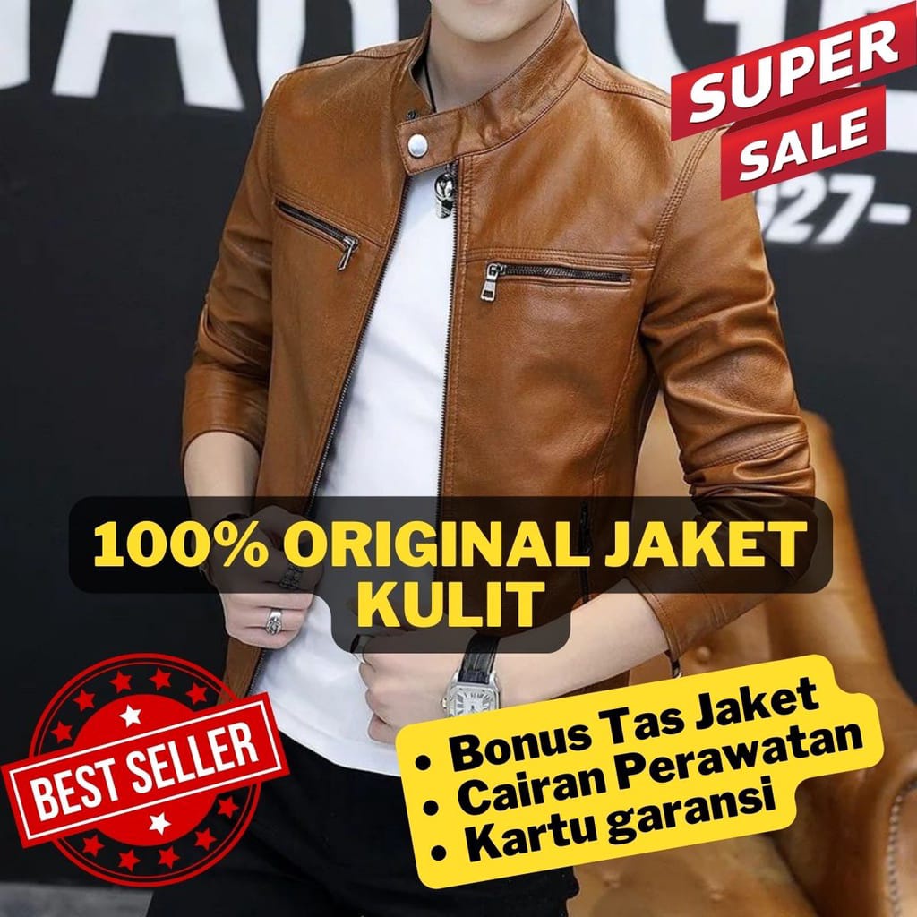 Jual JAKET KULIT PRIA ASLI DOMBA MODEL BIKERS TERBARU - JAKET KULIT ...