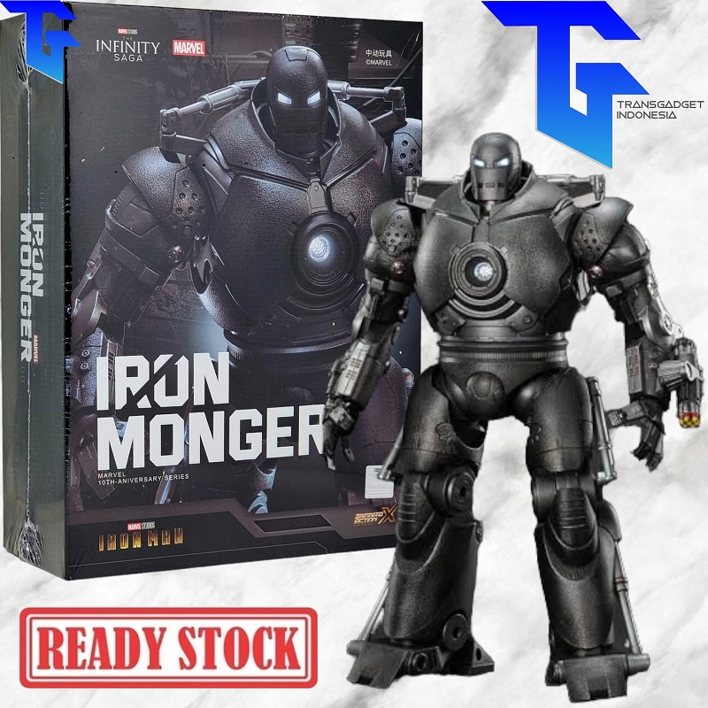 Jual ZD TOYS Iron Monger With LED 1/10 Scale - Marvel Studios The ...