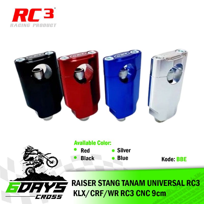 Jual Raiser Peninggi Stang Tanam Universal CRF/KLX/WR RC3 CNC 7CM/9CM ...