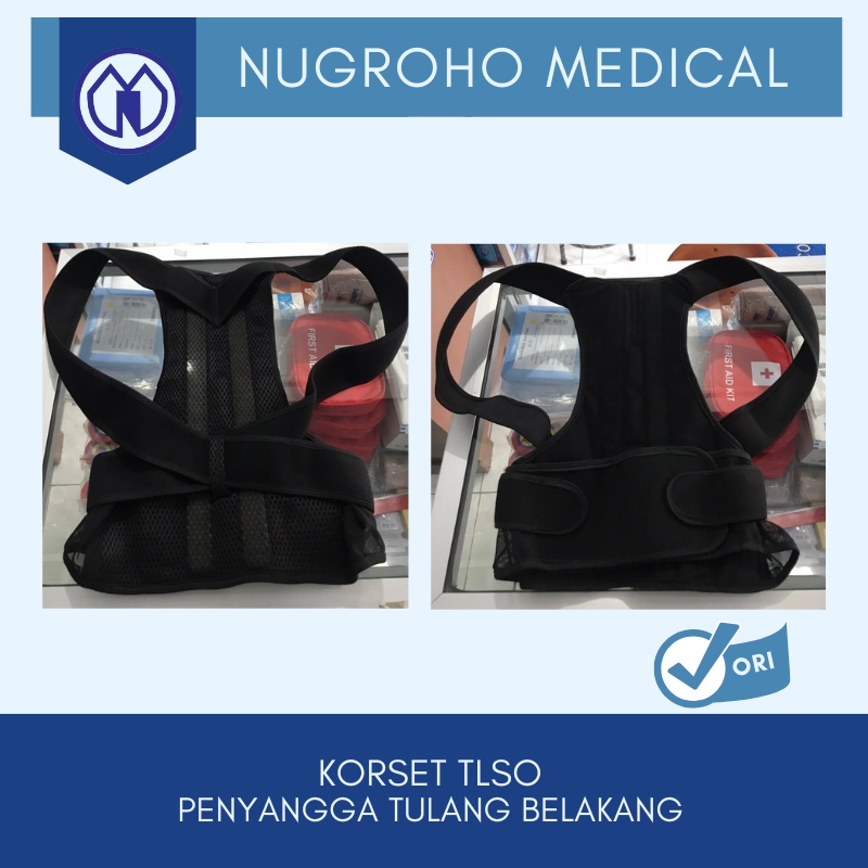 Jual Korset TLSO penyangga tulang belakang hitam | Shopee Indonesia