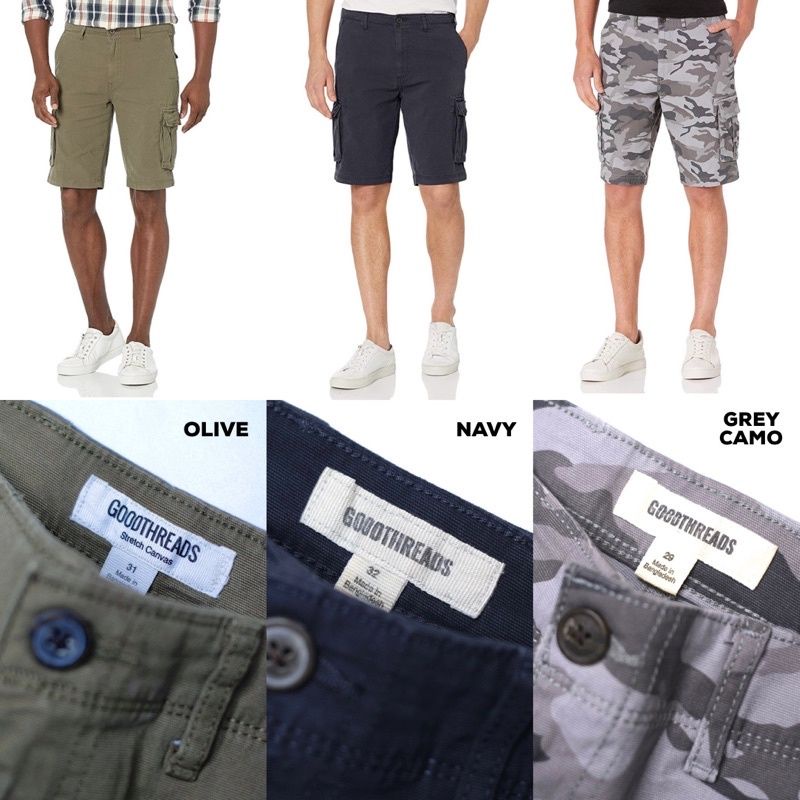 Jual Celana Pendek Cargo Amazon Essentials || Amazon Essentials Cargo Short | Shopee Indonesia