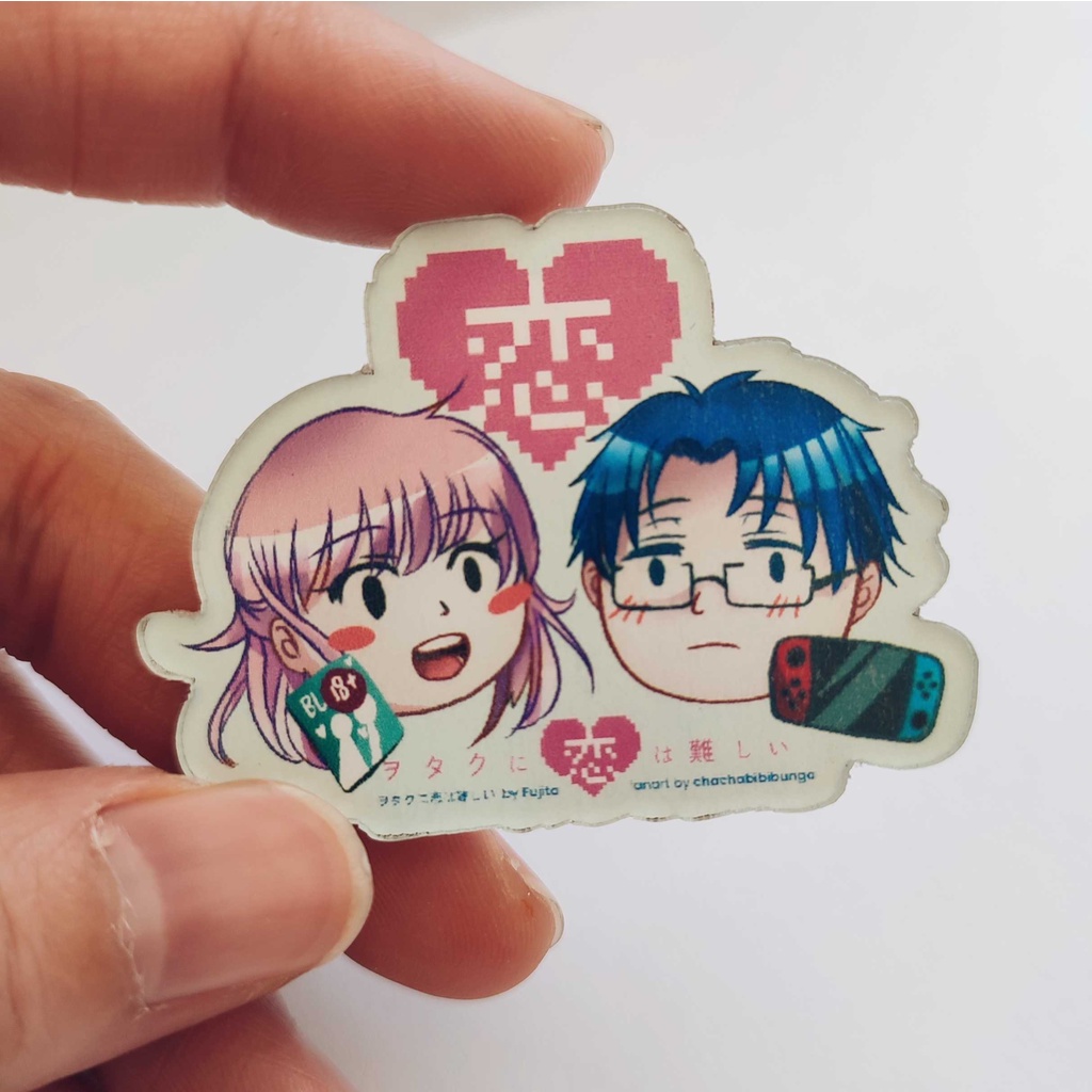 Jual Wotakoi / Love Is Hard for An Otaku Fan Merchandise - Acrylic Pin ...