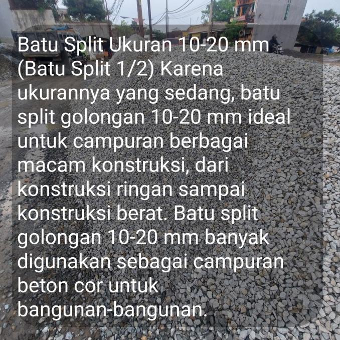 Jual Batu Split Cor 1-2 | Beton Bangunan Dak Lantai Tiang Pondasi Kolom ...