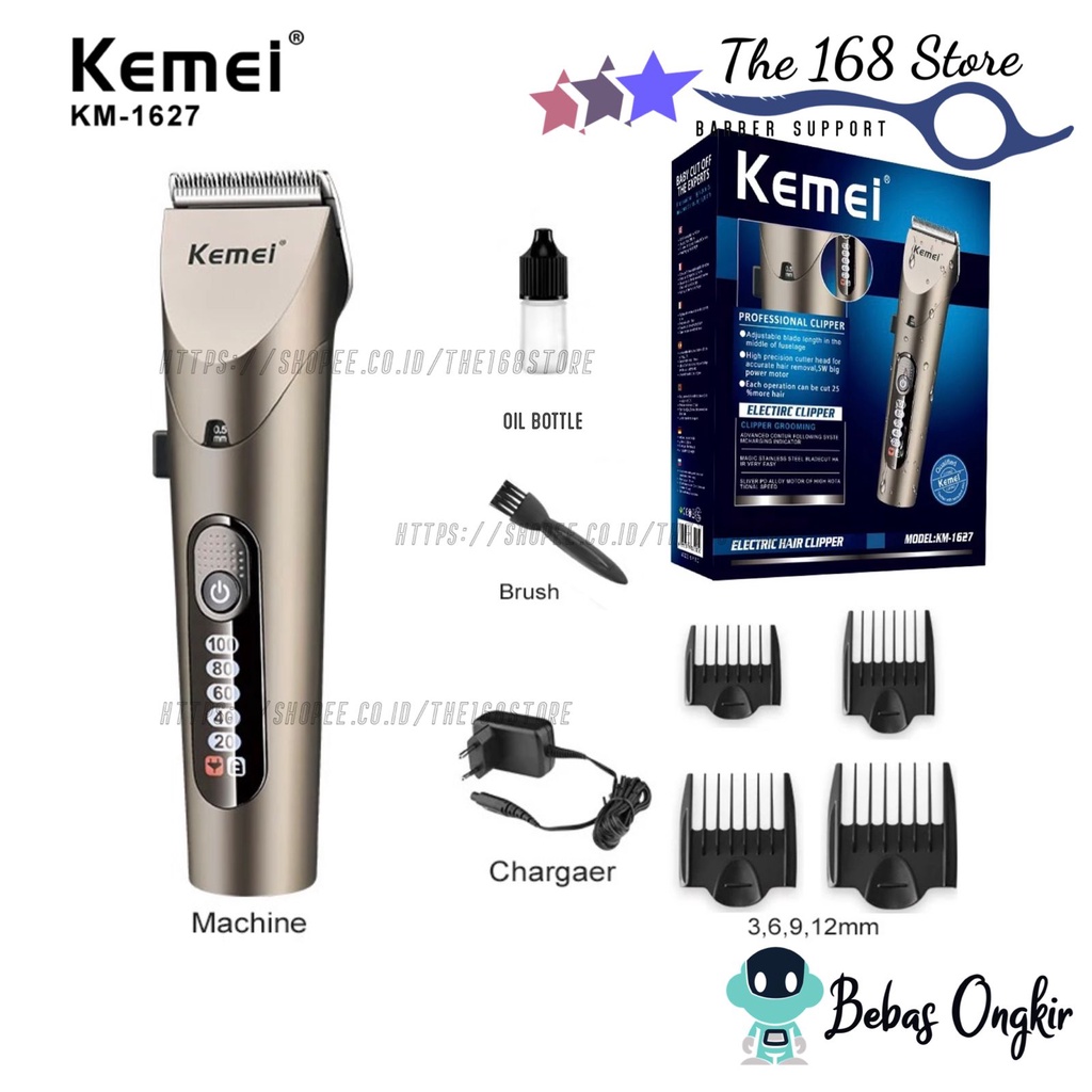 Jual Alat Cukur Rambut Kemei Electric Hair Clipper Professional Grooming Waterproof Anti Air ...