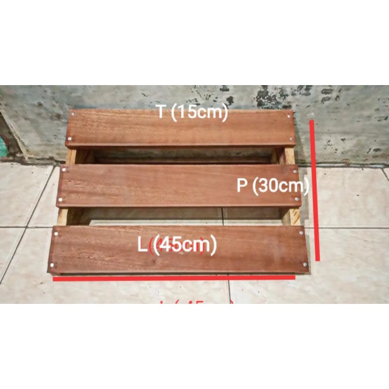 Jual tanjakan motor dan sepeda terbuat dari kayu mahoni pilihan ...