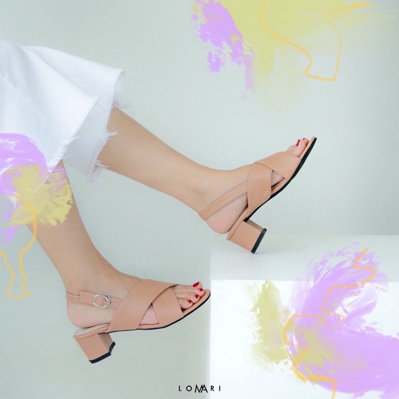 Jual PEONY SERIES LOMARI 5CM - Sandal Heels Wanita | Shopee Indonesia