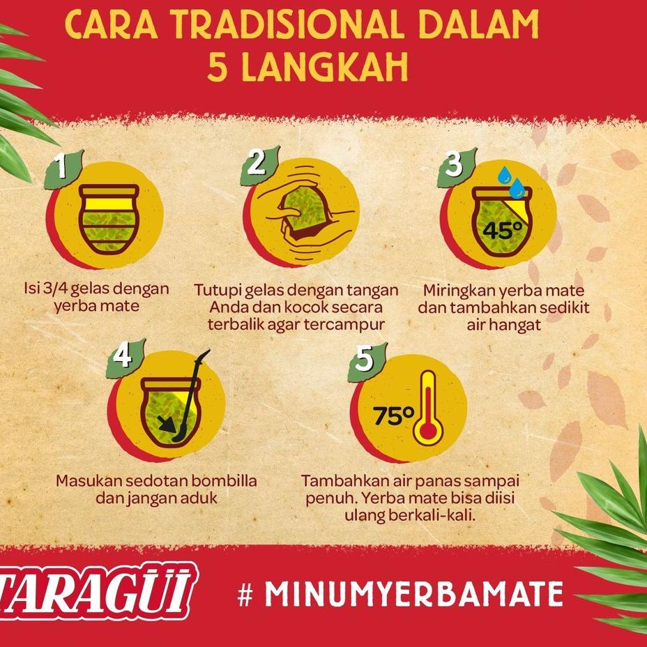 Jual ARTKk9K4--Taragui Yerba Mate Original with stems 500g | Teh ...
