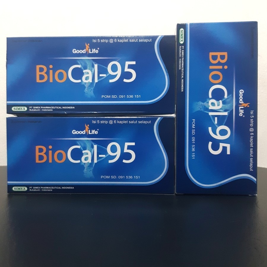 Jual BIOCAL-95 KAPLET VITAMIN TULANG DAN SENDI ISI 30 KAPLET / BOX ...