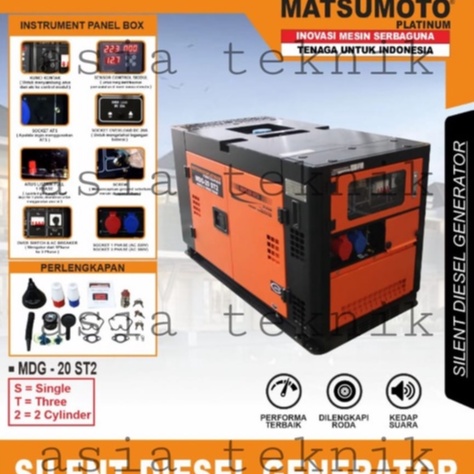 Jual GENSET SILENT 20 KVA DUAL VOLTAGE | Shopee Indonesia