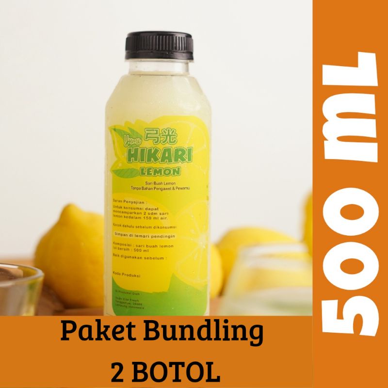 Jual BUNDLING Sari Lemon 500 ml bundling 2 botol asli 100% Murni fresh ...