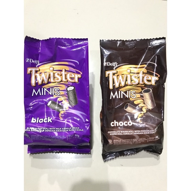 Jual TWISTER MINIS 80GRAM BLACK CHOCO / SNACK MAKANAN RINGAN BANDUNG ...