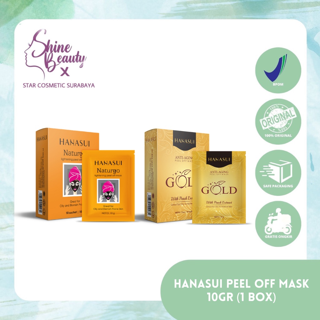 Jual Hanasui Peel Of Mask 10 gr x 10 pcs (Kemasan random dengan box ...