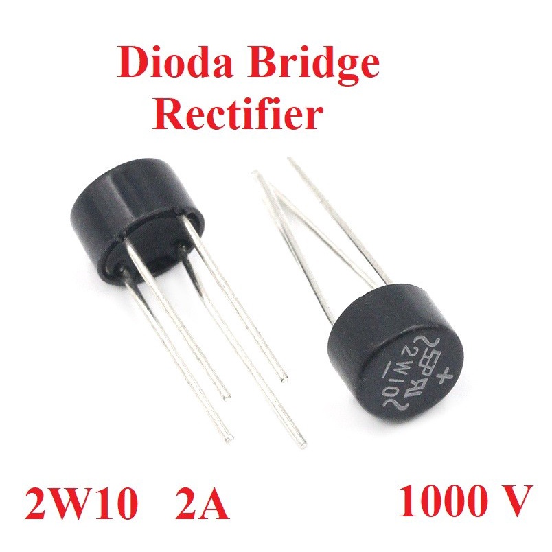 Jual Dioda jembatan bridge rectifier rangkaian 4 dioda 2W10 2A 1000V ...