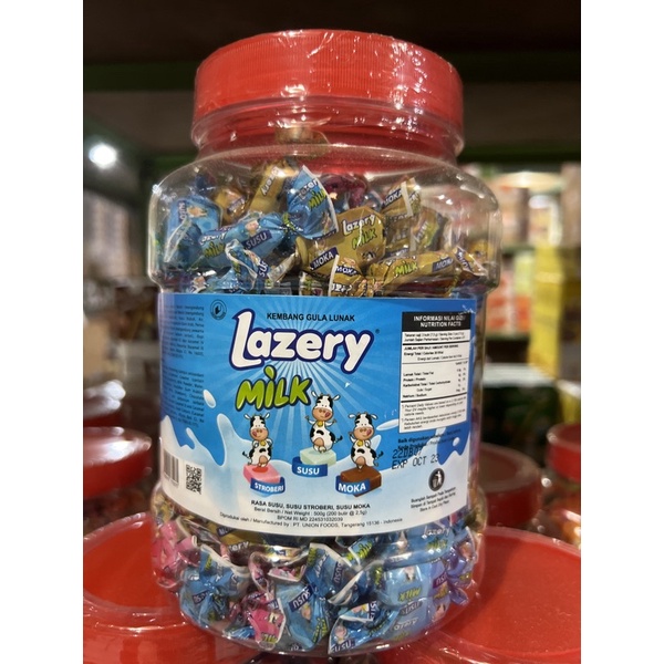 Jual Permen lazery milk assorted toples 500gr | Shopee Indonesia