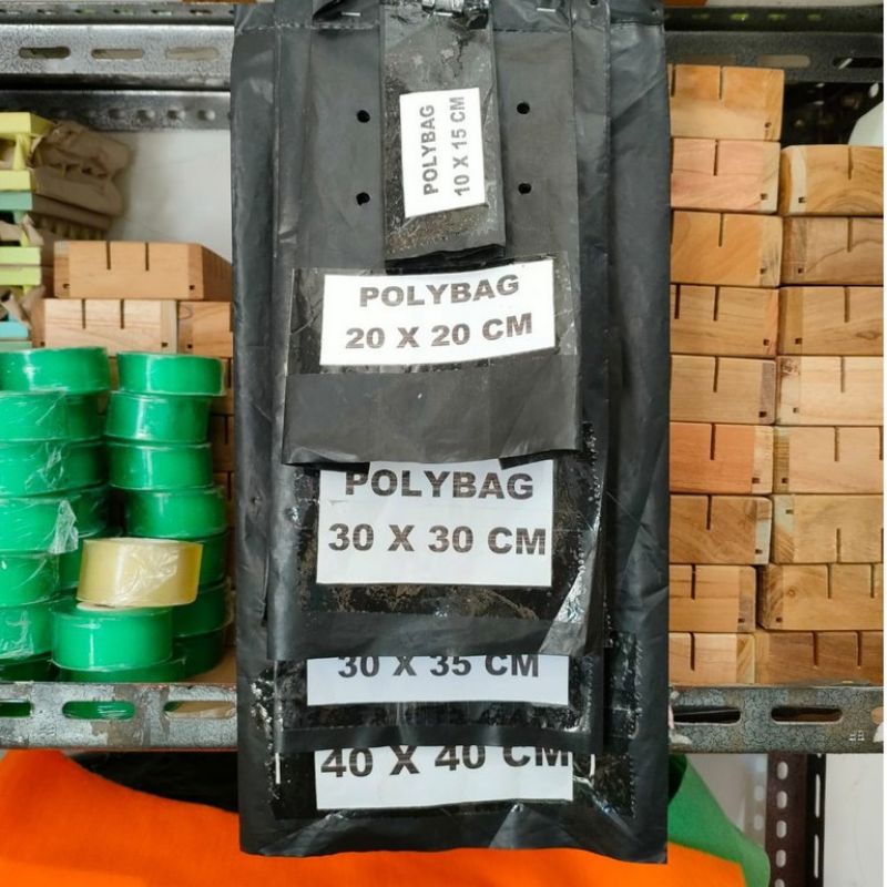 Jual Polybag Ukuran 30 cm x 30 cm, isi 10 lembar Poly bag | Shopee ...