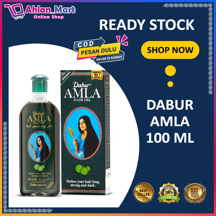 Jual Dabur Amla Penghitam Penebal Perawatan Rambut 100Ml | Shopee Indonesia