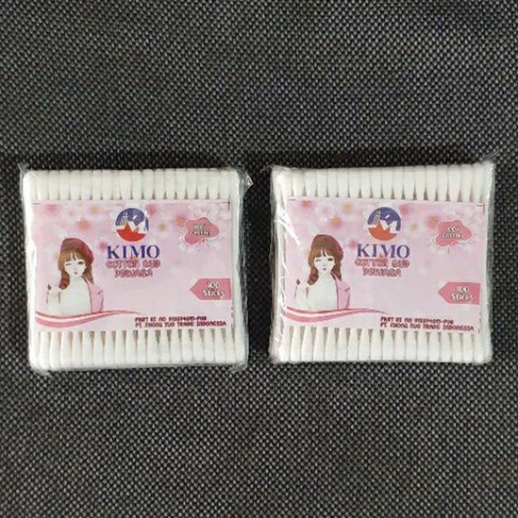 Jual WOLU - KIMO CUTTON BUDS DEWASA 1PACK ( Isi 100PCS ) | Shopee Indonesia