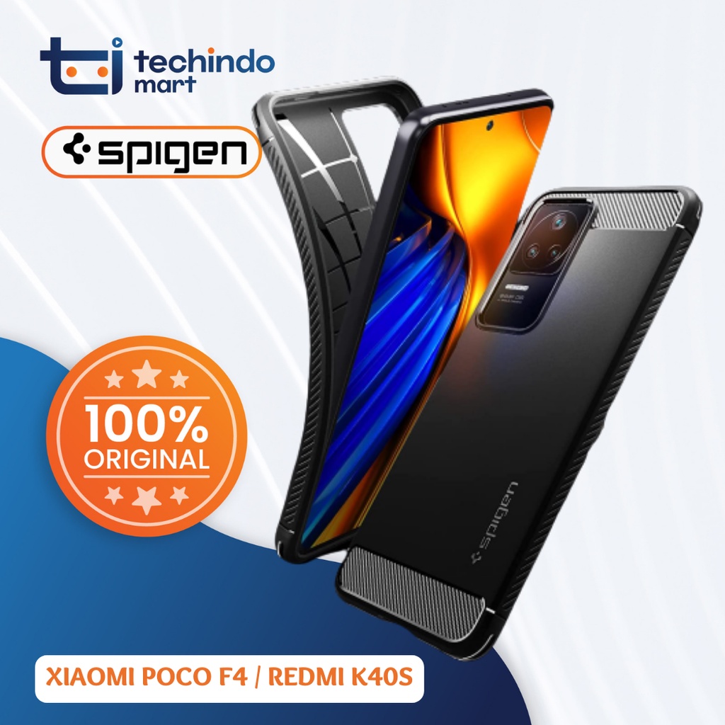Jual Case Xiaomi Poco F4 Redmi K40S Spigen Rugged Armor Carbon Soft ...