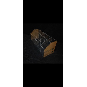 Jual rak pulpen kotak pensil tempat atk akrilik model berdiri 2 tingkat ...