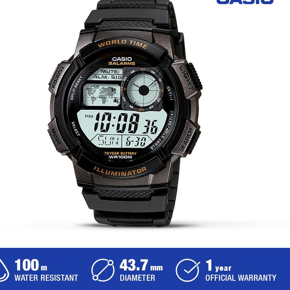 Jual coden4N8z--Casio Original AE-1000W-1AVDF Jam Tangan Pria Digital Waterproof | Shopee Indonesia