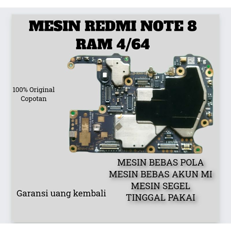 Jual MESIN REDMI NOTE 8 RAM 4/64 ORIGINAL COPOTAN NORMAL TESTED ...