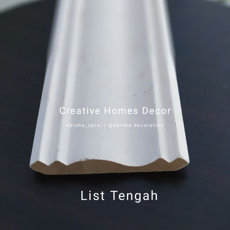 Jual PANEL KAYU LIST TENGAH MOULDING LIST TENGAH WALL MOULDING PEMBATAS ...