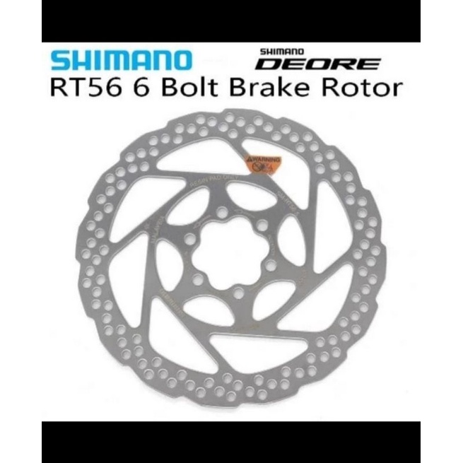 Jual ROTOR PIRINGAN CAKRAM DISC SHIMANO DEORE RT-56 RT56 160 6" SIX ...