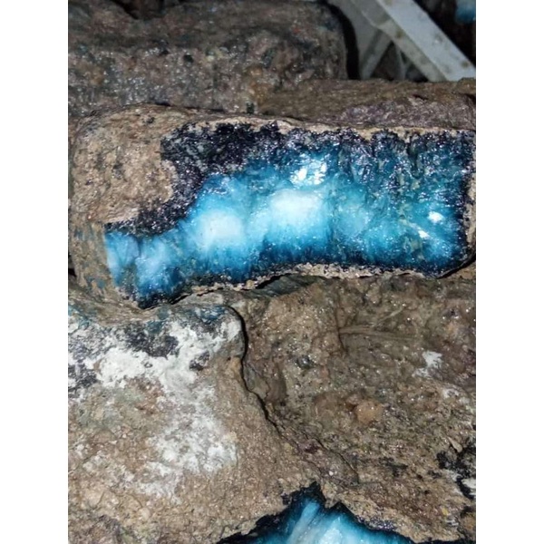 Jual bongkahan bahan batu blue ice calcite | Shopee Indonesia
