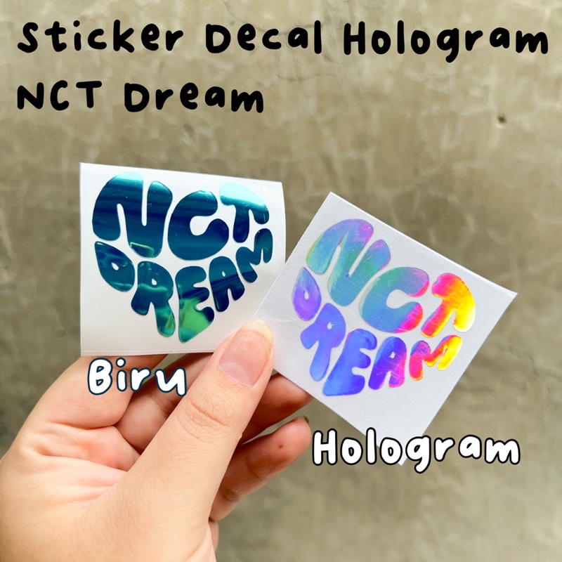 Jual Sticker Decal Hologram NCT Dream / Sticker Nama Hologram / Sticker ...