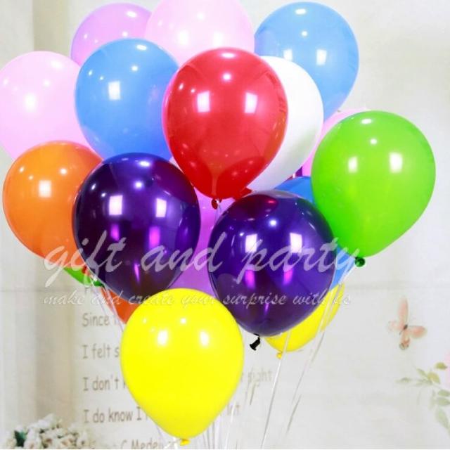 Jual Balon Latex Metalik 1 PACK ISI 100 Pcs / Balon Per Pack / Balon ...