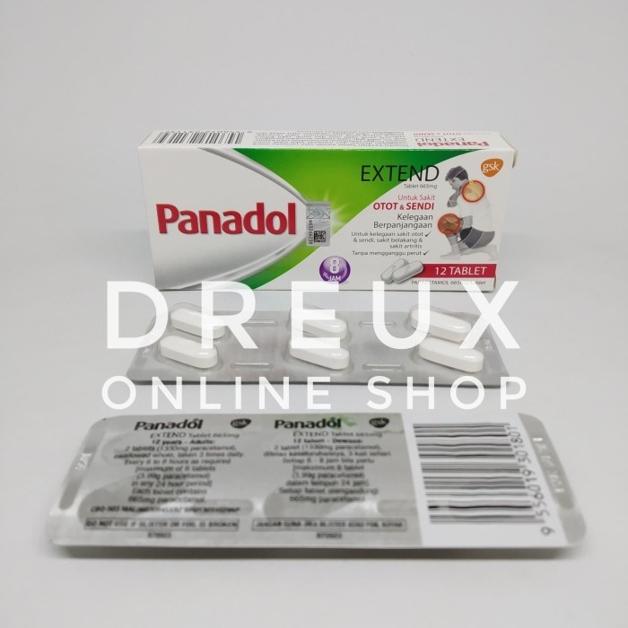 Jual [IMPORT] PANADOL EXTEND for Muscle & Joint Pain (1 Box = 12 ...