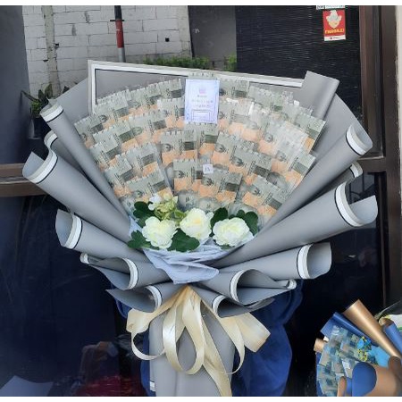Jual money Bouquet Uk Large / isi 1,2jt-4jt/ Bouquet wisuda/ Buket uang ...
