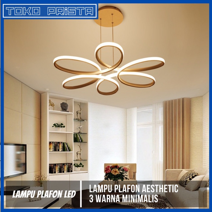 Jual Produk Terbaru Lampu Hias Plafon Rumah Led 38W Aesthetic 3 Warna Minimalis Modern | Shopee ...