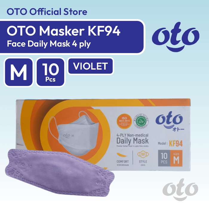 Jual OTO MASKER MODEL KF94 DAILY MASK 4 PLY SIZE 10 PCS | Shopee Indonesia