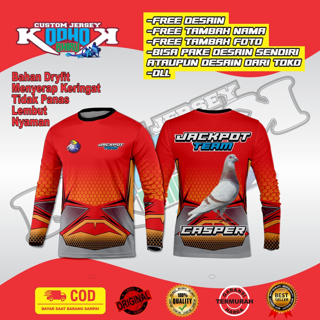 Jual jersey merpati balap/merpati kolong desain custom | Shopee Indonesia