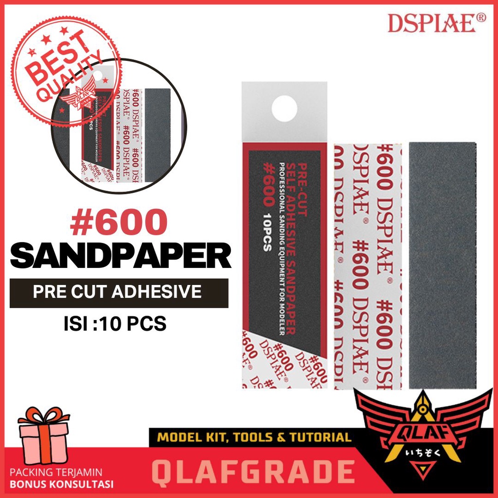 Jual PRE CUT ADHESIVE SANDPAPER 600 kertas AMPLAS WET DRY SANDING dspiae | Shopee Indonesia
