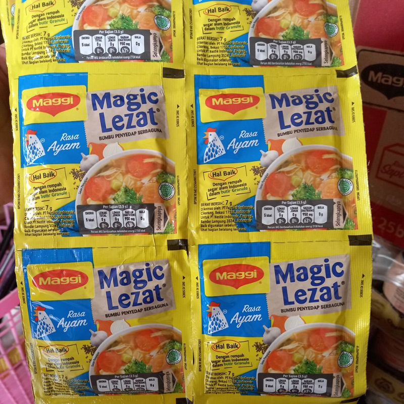 Jual Maggi Magic Lezat sachet 7gr x 12 sachet rasa Ayam | Shopee Indonesia