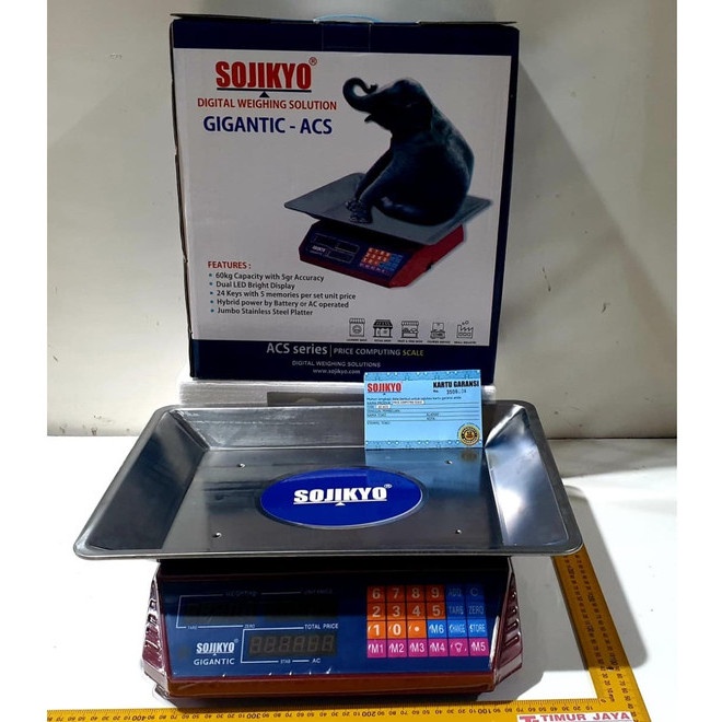 Jual Timbangan Laundry 60kg Digital Sojikyo Gigantic ACS - Tora.Nankai ...