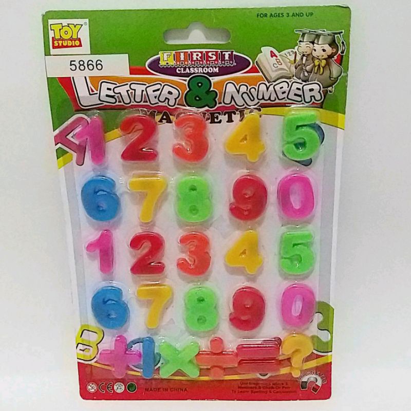 Jual Mainan Edukasi Magnet Angka Number Mini | Shopee Indonesia