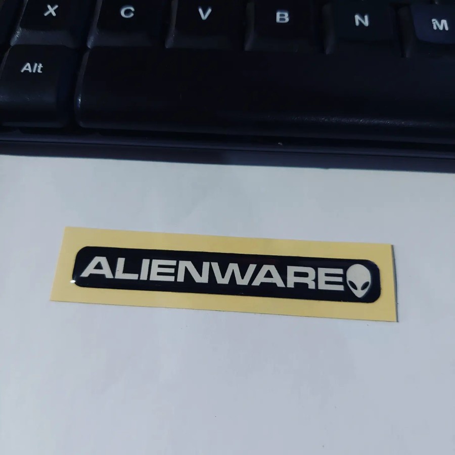 Jual Sticker Resin Timbul Alienware Stiker Lentur 3D Laptop PC | Shopee ...