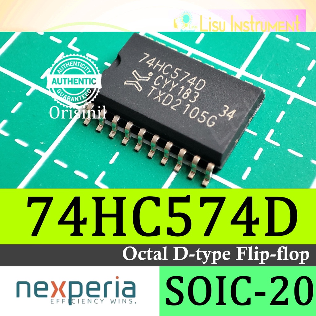 Jual 74HC574D Octal D-type Flip-flop Positive Edge-trigger 3-state ...