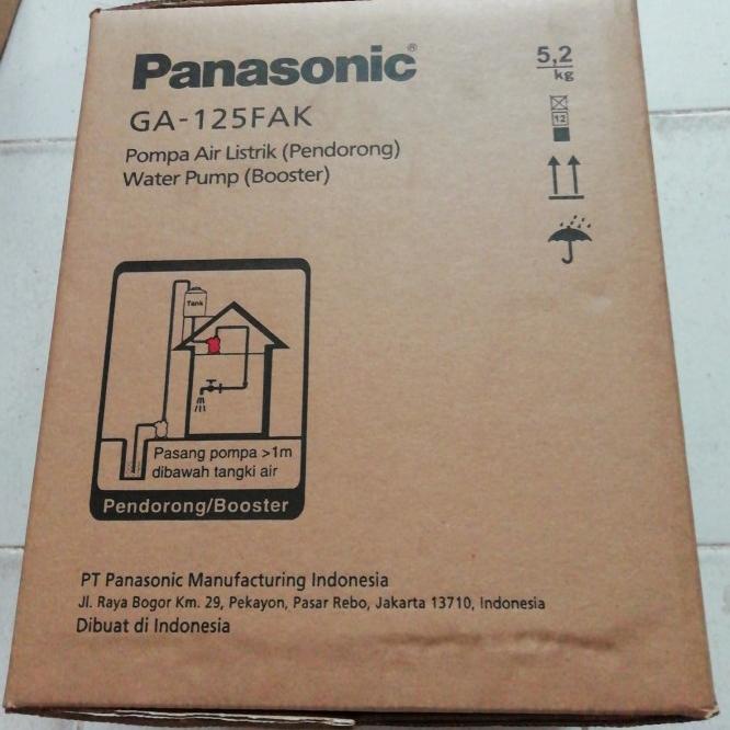 Jual Panasonic Ga 125 Fak Booster Pump Pompa Pendorong Otomatis Flow ...
