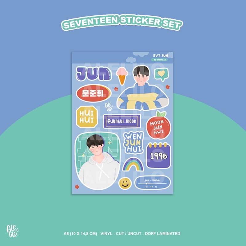 Jual SEVENTEEN STICKER SET (NEW DESIGN) | Shopee Indonesia
