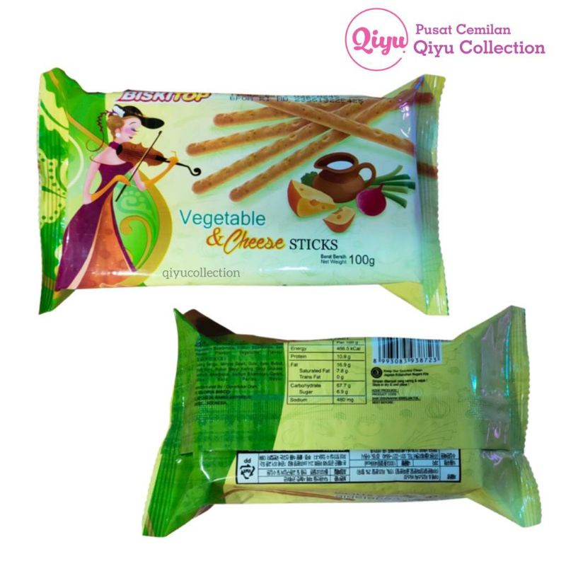 Jual Biskitop Biskuit Vegetable Cheese JUMBO Cemilan Stik Sayur ...