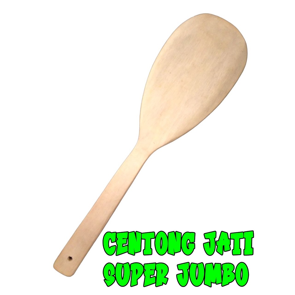 Jual MURAH Centong Nasi/ Entong Nasi Kayu Jati Ukuran 46cm x 13cm ...