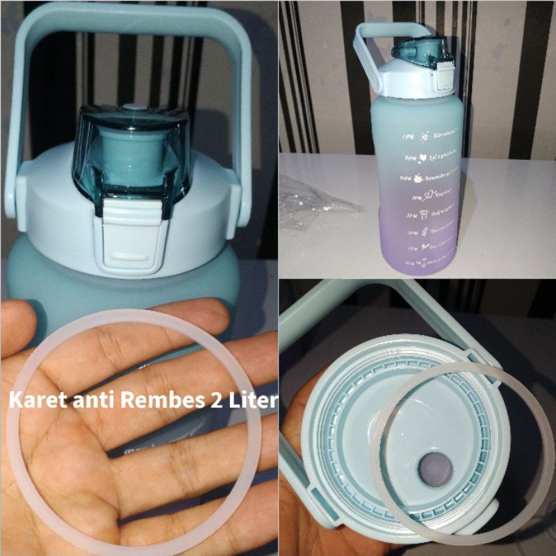 Jual Karet Seal Anti Rembes Botol Viral 1 liter dan 2L Gemoy Gradasi ...