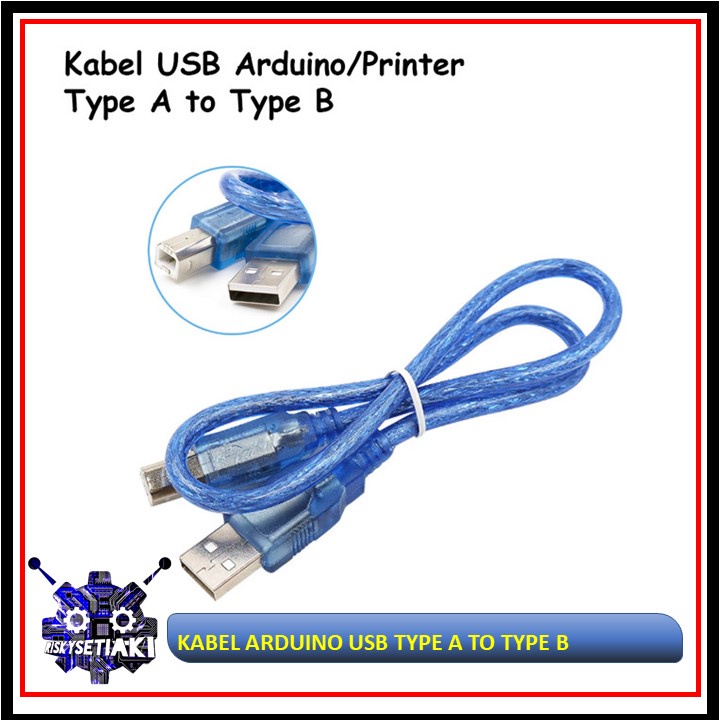 Jual KABEL ARDUINO USB TYPE A TO TYPE B UNO MEGA CABLE PRINTER | Shopee ...