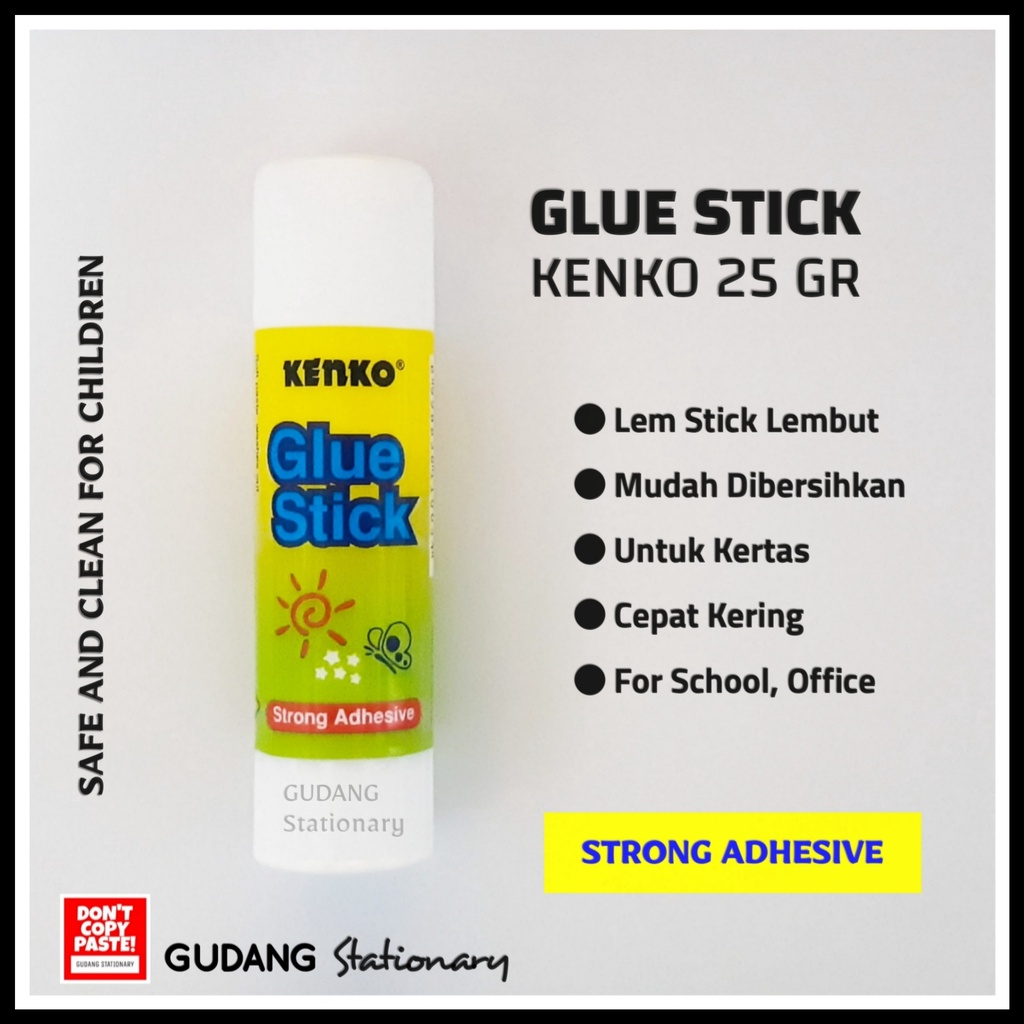 Jual Lem Glue Stick 25 Gram KENKO [ 1 piece ] | Shopee Indonesia