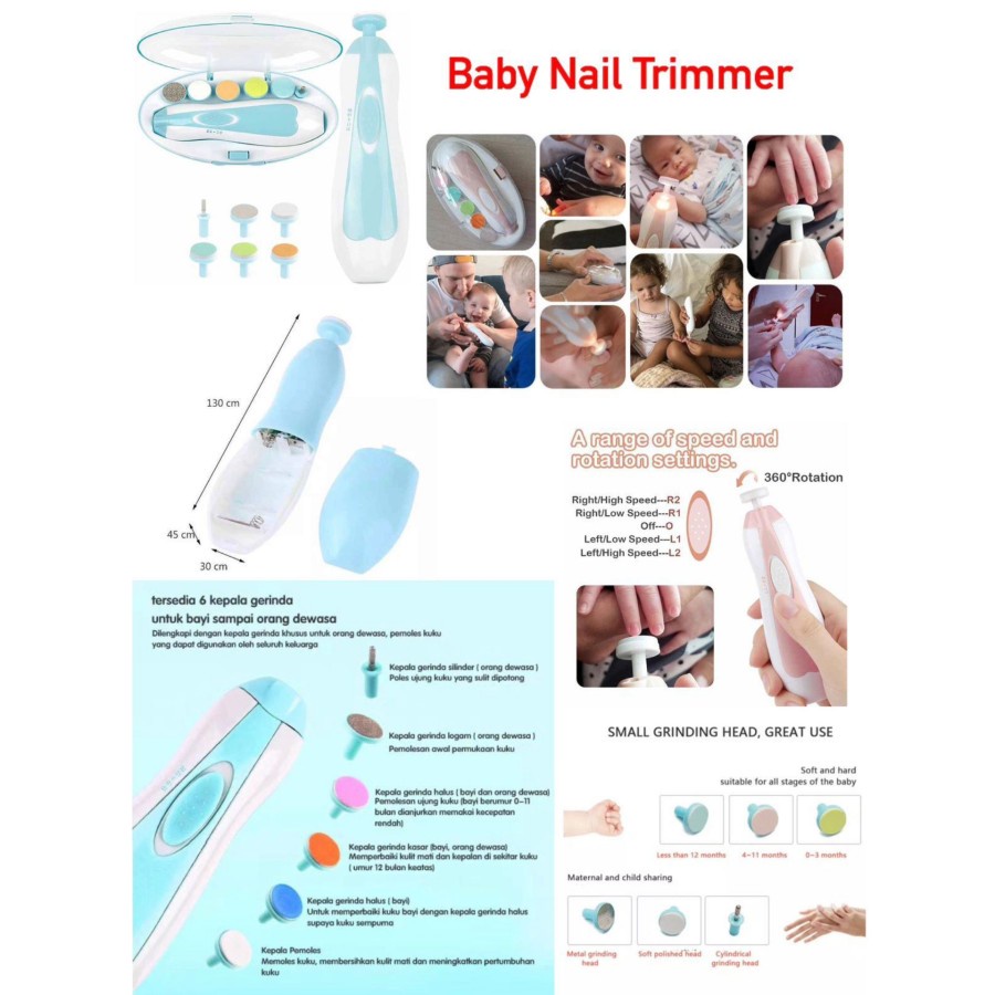 Jual FG STORE BABY NAIL TRIMMER SET PEMOTONG KUKU BAYI GUNTING KUKU ELEKTRIK | Shopee Indonesia